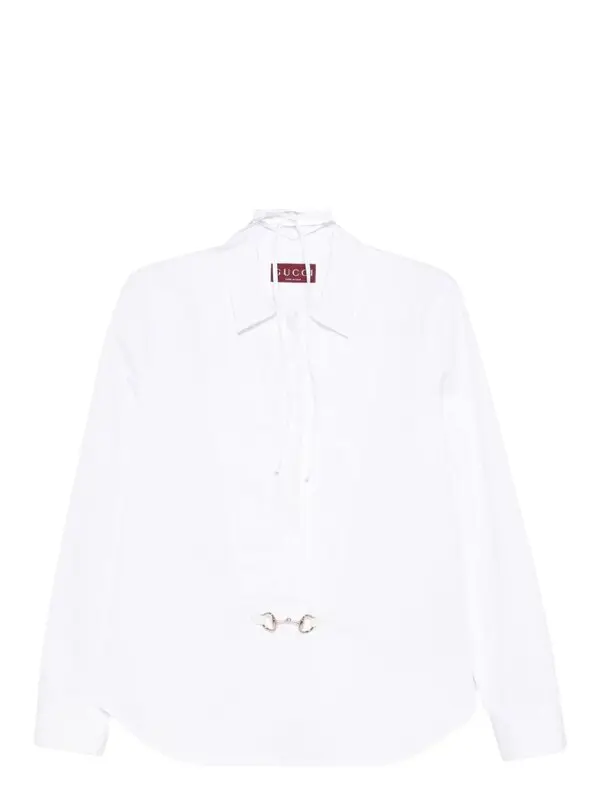 Gucci Horsebit Cotton Shirt - Multicolor