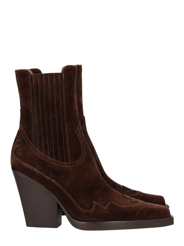 Paris Texas Embroidered Dallas Boots - Brown