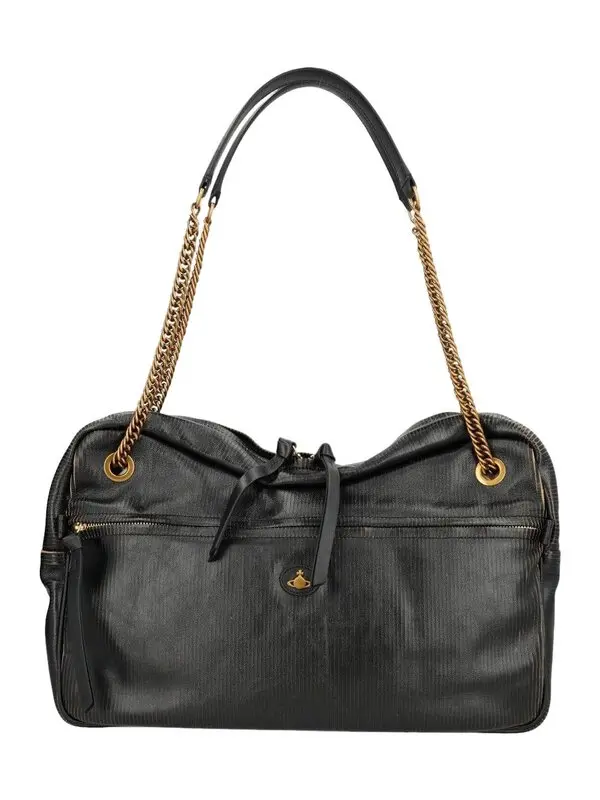 VIVIENNE WESTWOOD Dolce Large Shoulder Bag - Black
