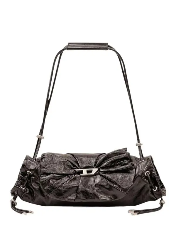 DIESEL® Leather Shoulder Bag - Black
