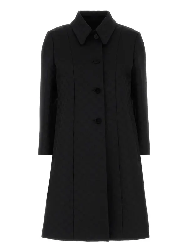 Gucci Single Breasted Overcoat - Multicolor