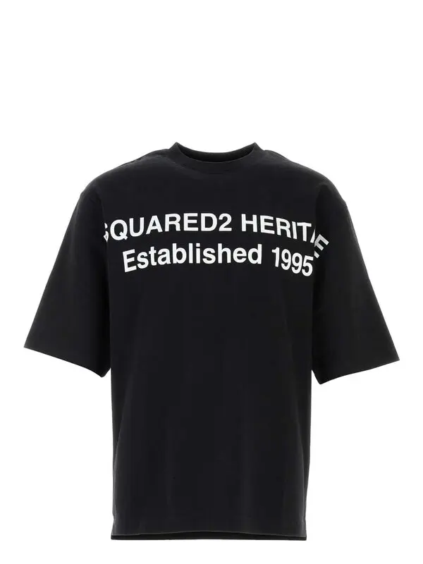 Dsquared2 Cotton Oversize T-shirt - Black