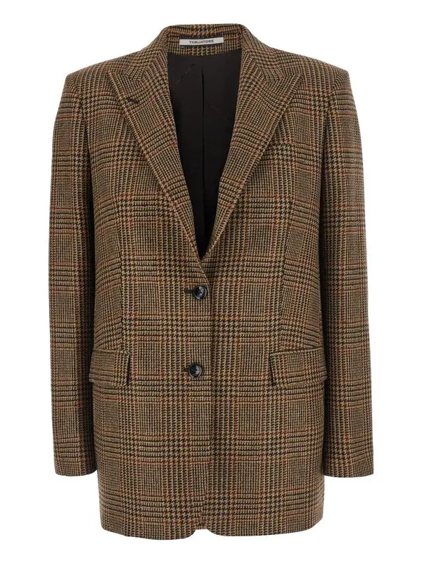 Tagliatore Berta Single-breasted Wool Jacket - Multicolor