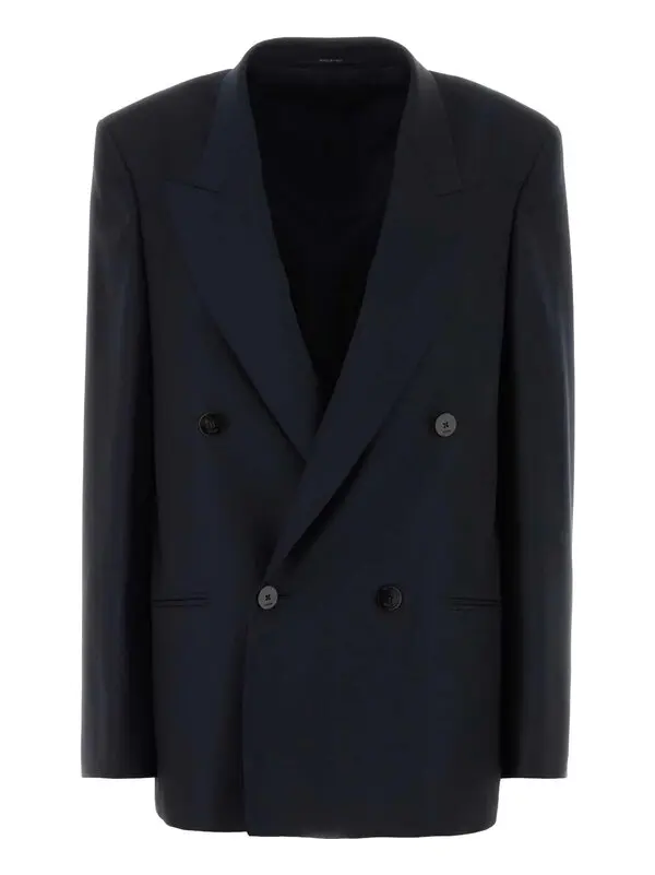 Gucci Wool Dark Blazer - Blue