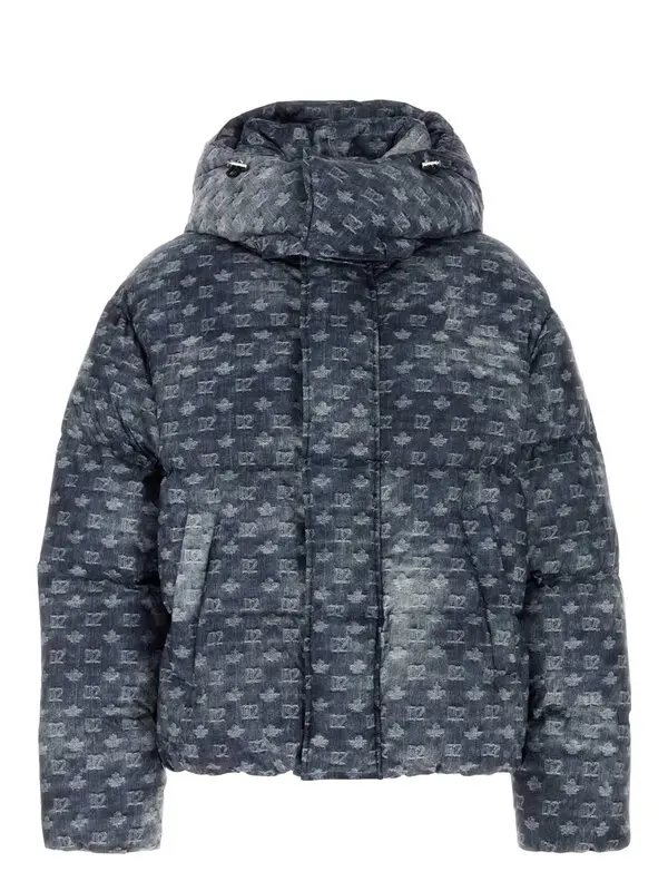 Dsquared2 Printed Polyester Down Jacket - Multicolor