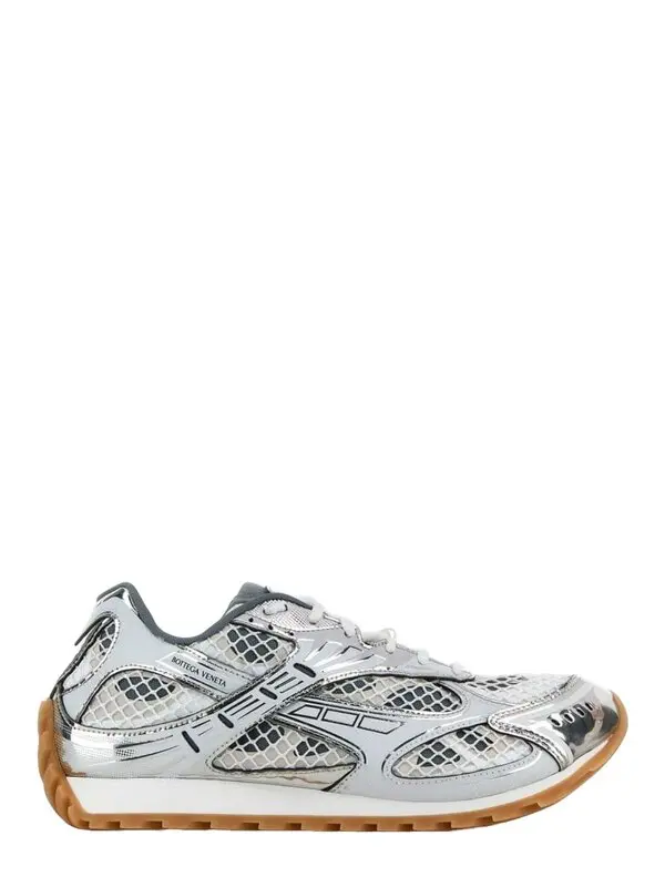 Bottega Veneta Orbit Technical Mesh Sneakers - Silver