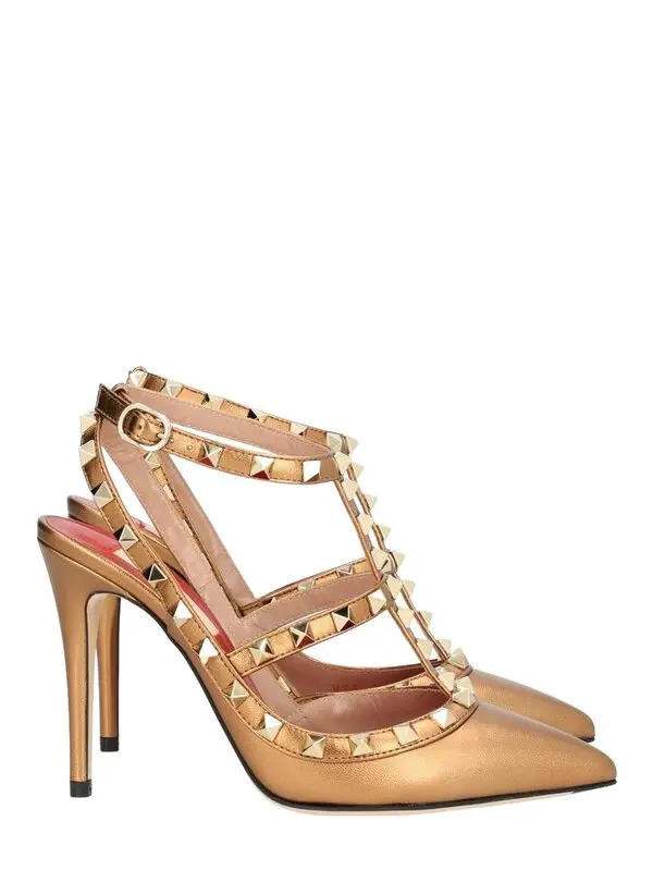 Valentino Garavani Rockstud Pumps - Gold