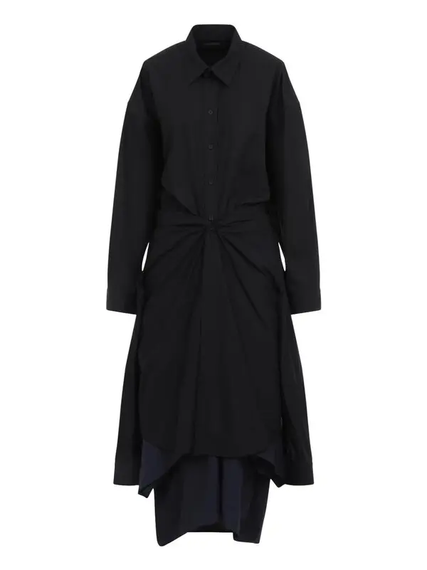 Balenciaga Maxi Patched Shirt - Black