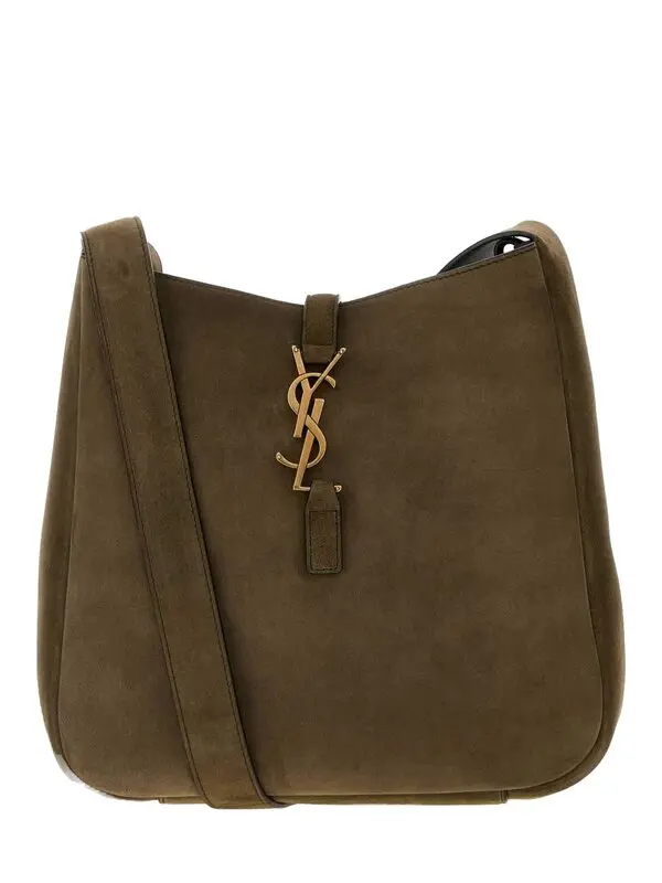 Saint Laurent Suede Le 5 À 7 Crossbody Bag - Brown