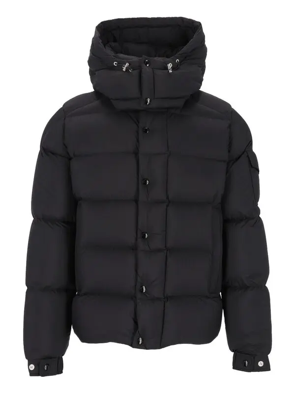 Moncler Maya 70 Short Down Jacket With Hood - Black