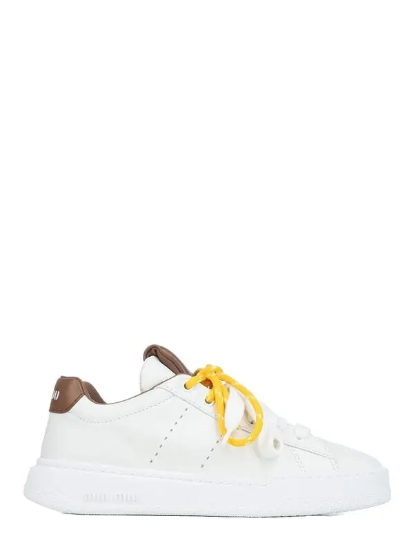 Miu Miu Leather Sneakers - Multicolor