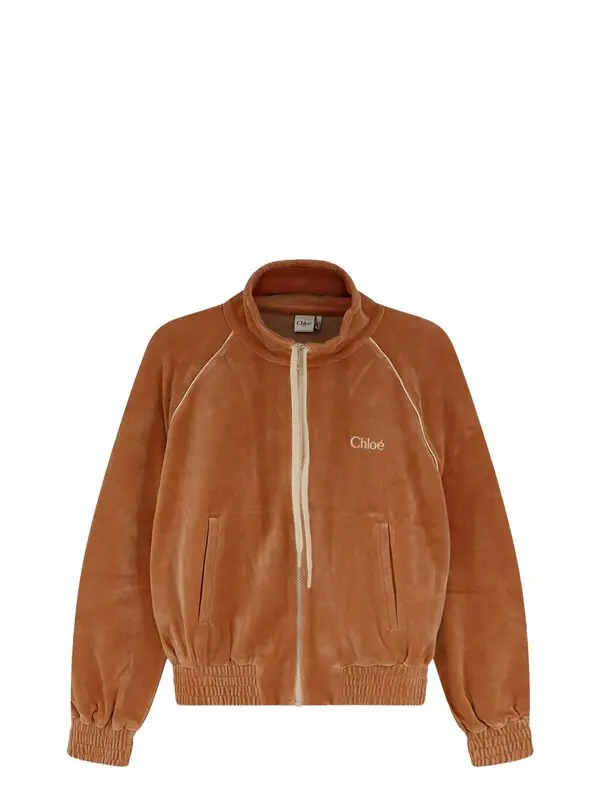 Chloé Chenille Sweatshirt With Logo - Multicolor