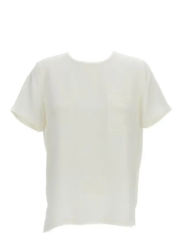 Max Mara Silk Short-sleeve Top - Multicolor