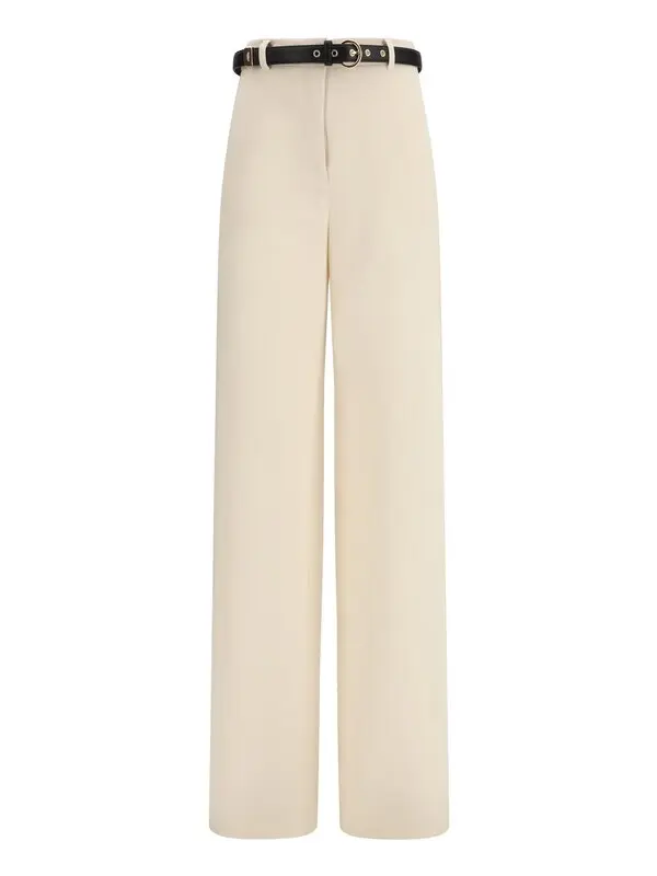 Max Mara Belted Wide-leg Pants - Multicolor
