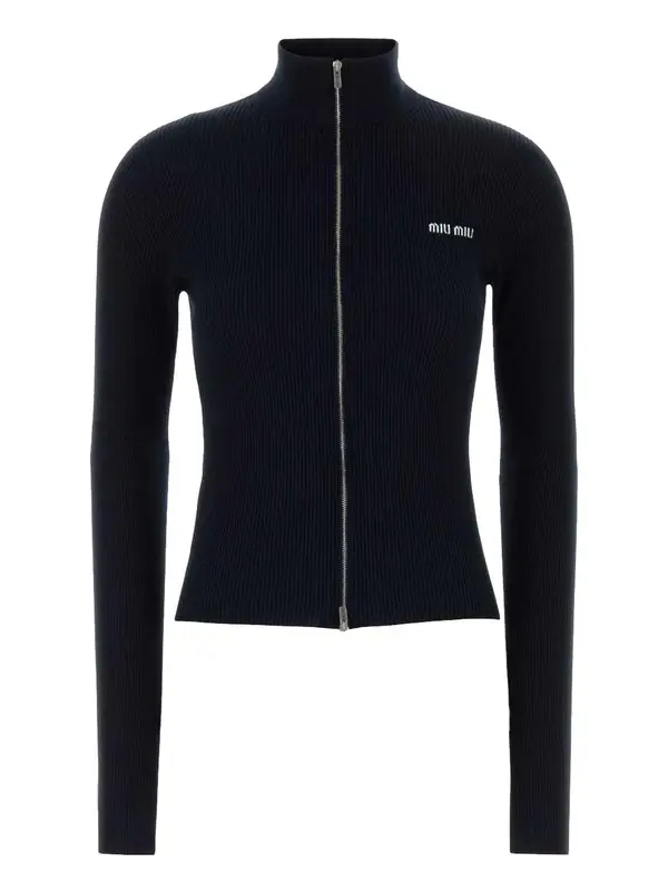 Miu Miu Cotton Sweater - Blue