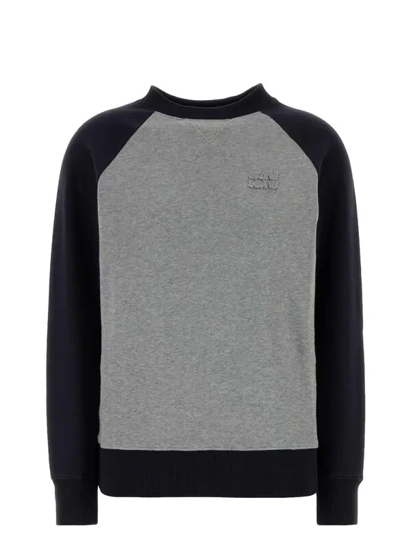Miu Miu Cotton Sweater - Gray