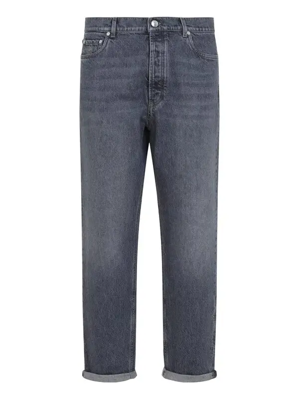 Brunello Cucinelli Straight-leg Denim Jeans - Gray