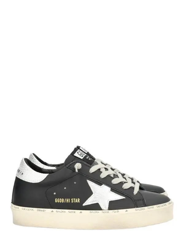 GOLDEN GOOSE Hi Star Sneakers - Black