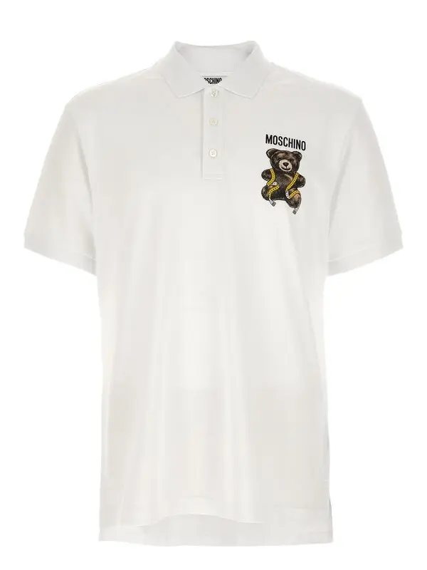 Moschino Teddy Bear' Polo Shirt - White