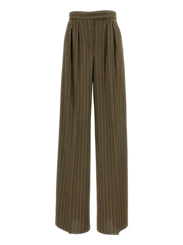 Max Mara Pinstriped Trousers - Multicolor