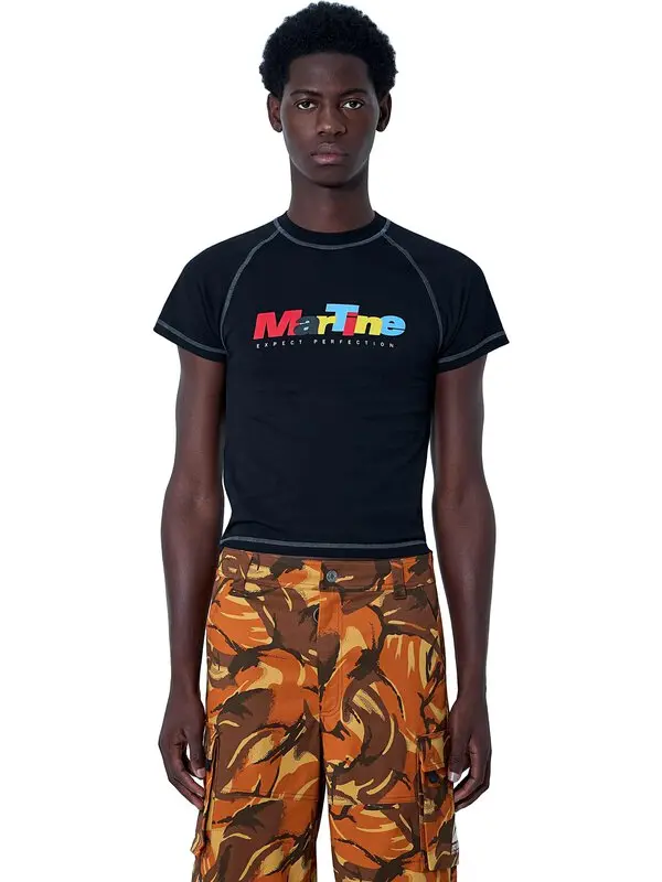 Martine Rose Logo Motif T-shirt - Black
