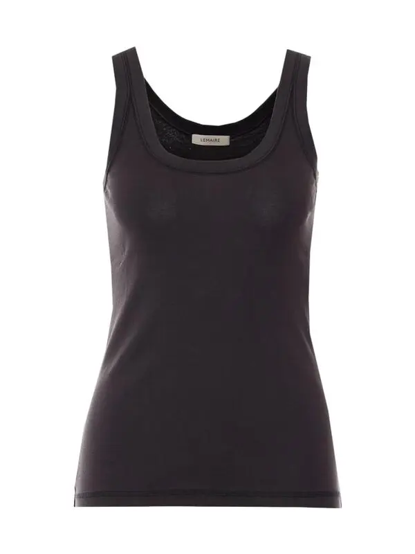LEMAIRE Rib Tank Top - Black