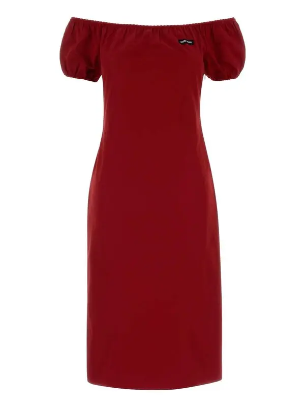 Miu Miu Poplin Dress - Red