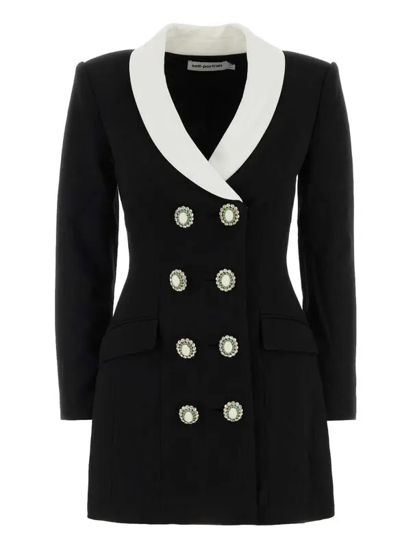 SELF-PORTRAIT Tailored Blazer Mini Dress - Multicolor