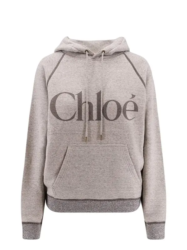 Chloé Cotton Blend Sweatshirt - Multicolor
