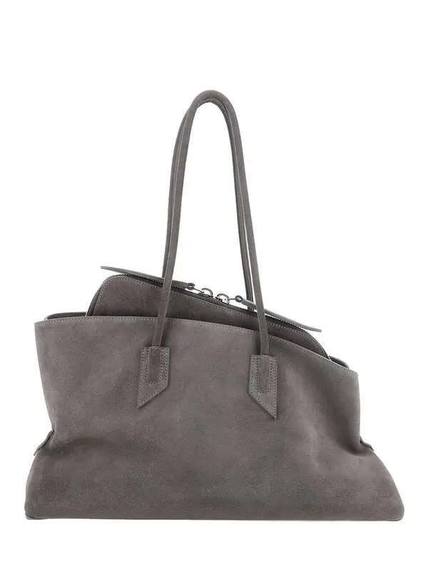 Attico La Passeggiata Suede Shoulder Bag - Multicolor
