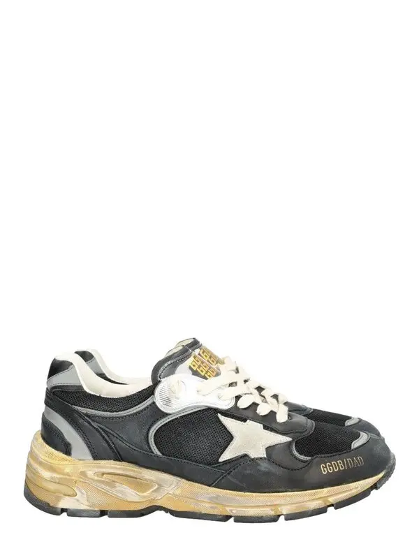 GOLDEN GOOSE Dad-star Leather Running Sneakers - Black