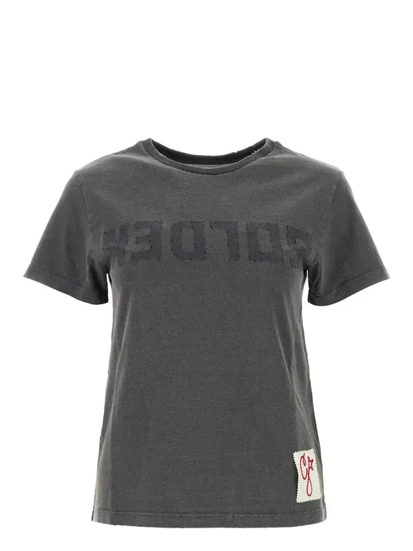 GOLDEN GOOSE Cotton Doris T-shirt - Gray