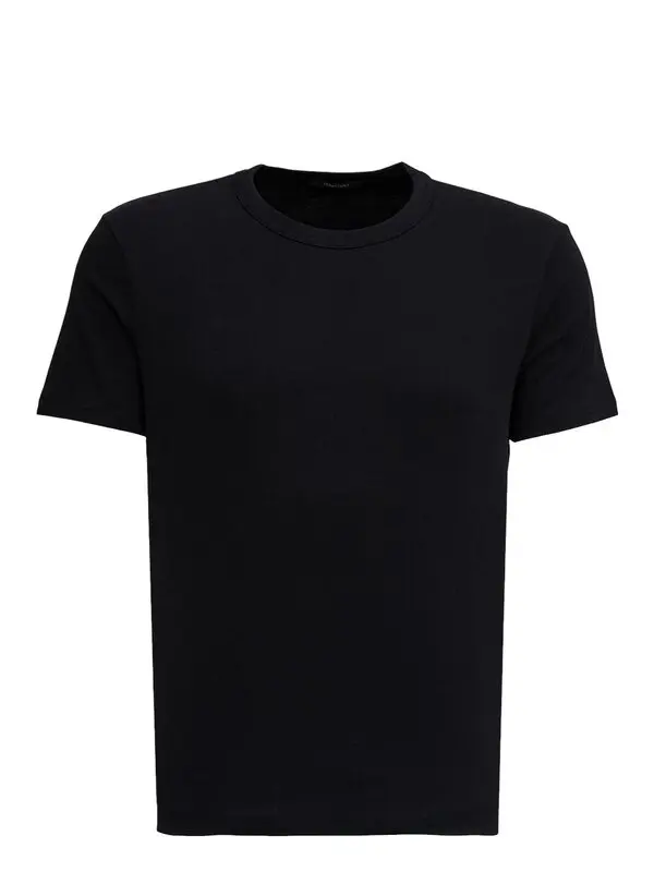 TOM FORD Black Crewneck T-shirt In Cotton - Multicolor