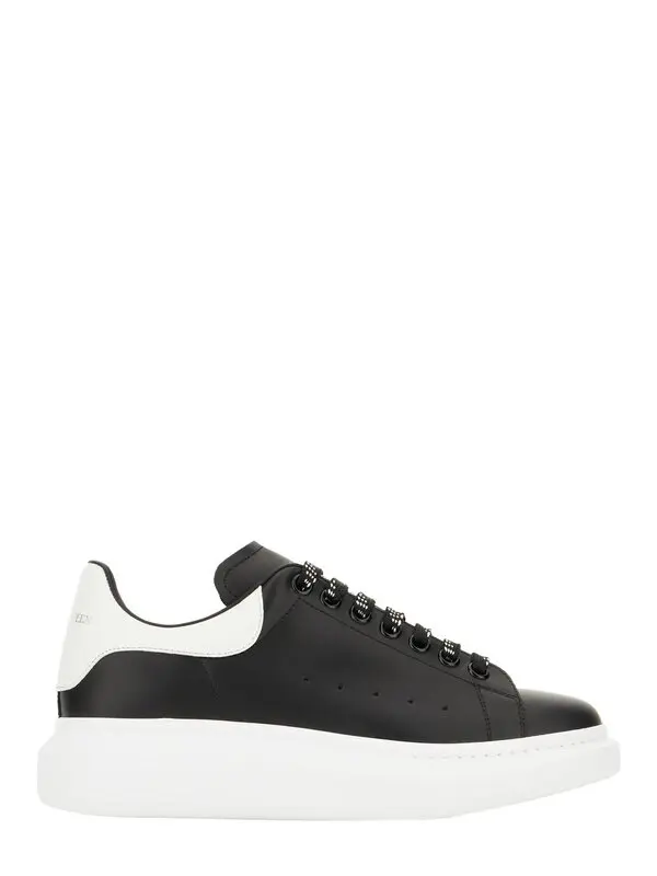 Alexander McQueen Leather Lace Up Sneakers - Multicolor