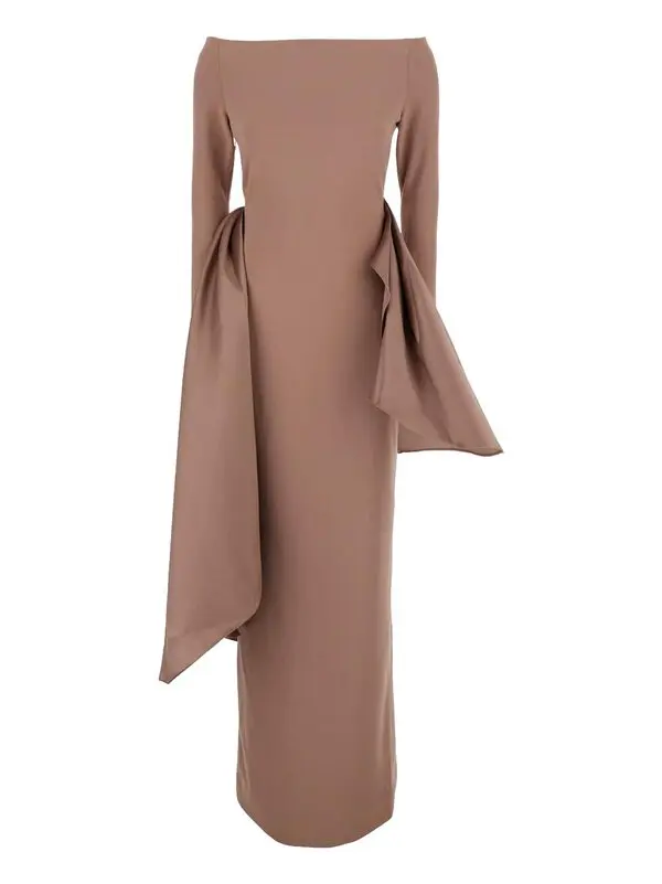 Solace London Kiana Long Dress - Multicolor