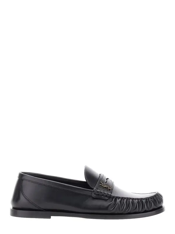Saint Laurent Cassandre Leather Loafers - Multicolor