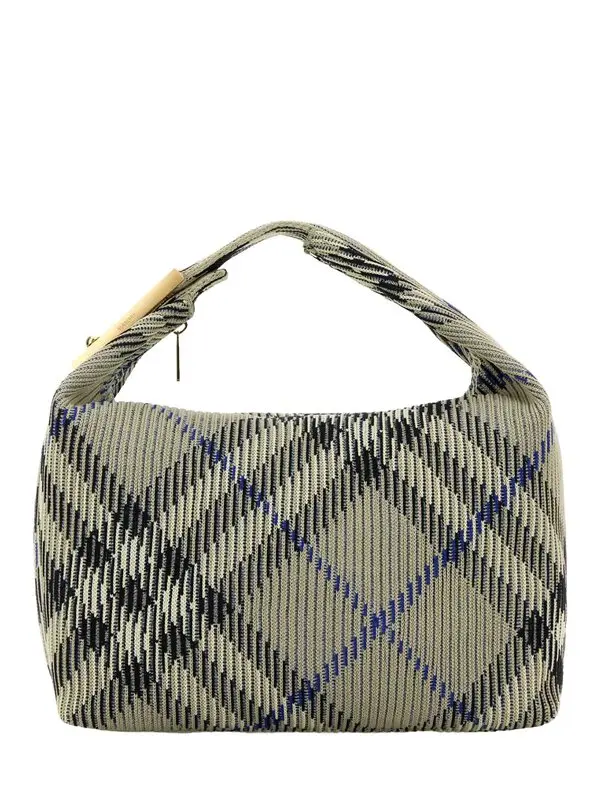 Burberry Embroidered Nylon Medium Peg Handbag - Multicolor
