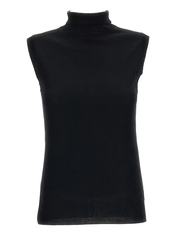 Sportmax High Neck Knit Vest - Multicolor