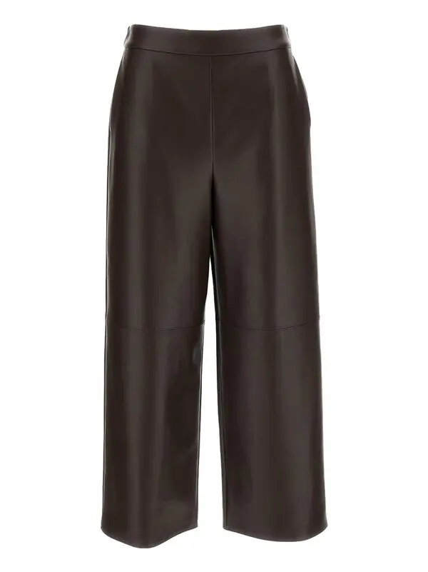 Max Mara Coated Jersey Cropped Trousers - Multicolor