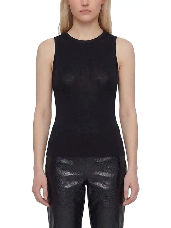 Saint Laurent Viscose Top - Black