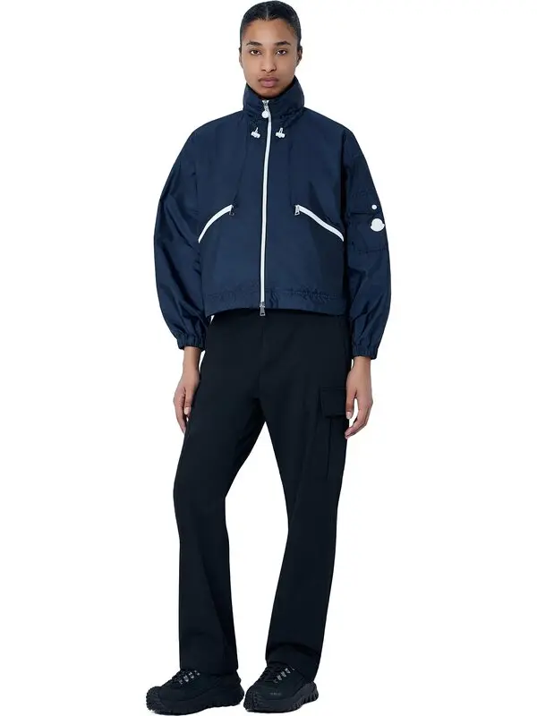 Moncler Marmacy Hooded Rain Jacket - Blue