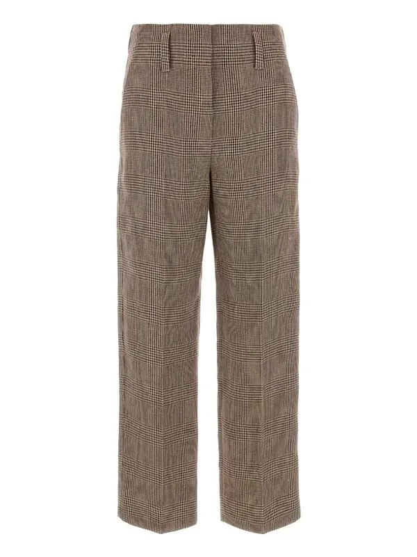 Brunello Cucinelli Embroidered Linen Pant - Multicolor