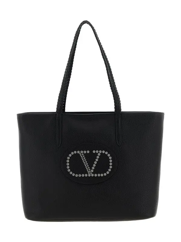 Valentino Garavani Nellcôte' Shopping Bag - Black