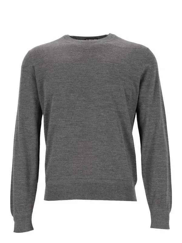 TOM FORD Wool Crew Neck Sweater - Gray