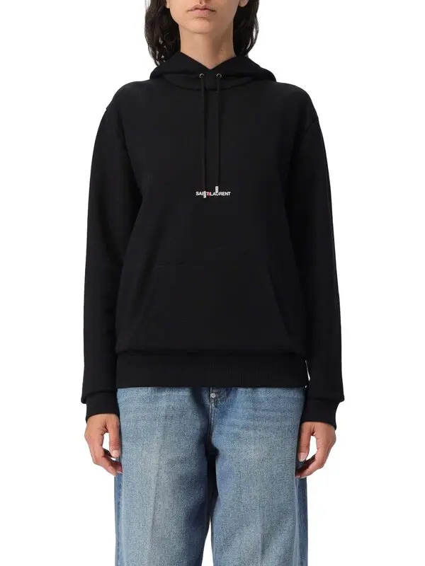 Saint Laurent Hooded Sweatshirt - Black