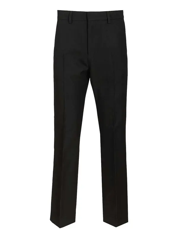 AMI Paris Straight Leg Trousers - Black