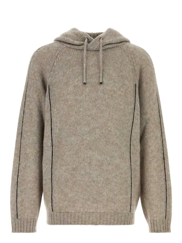 Giorgio Armani Alpaca Blend Sweater - Gray