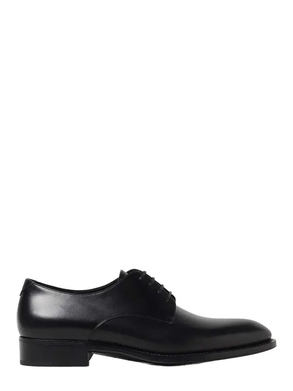 Saint Laurent Leather Brogue Shoes - Black
