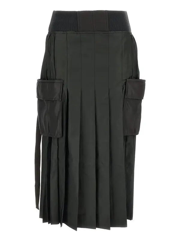 Sacai Nylon Twill Skirt - Multicolor
