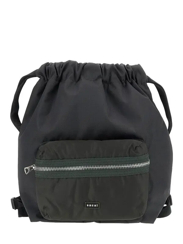 Sacai Technical Nylon Pocket Knapsack Backpack - Multicolor